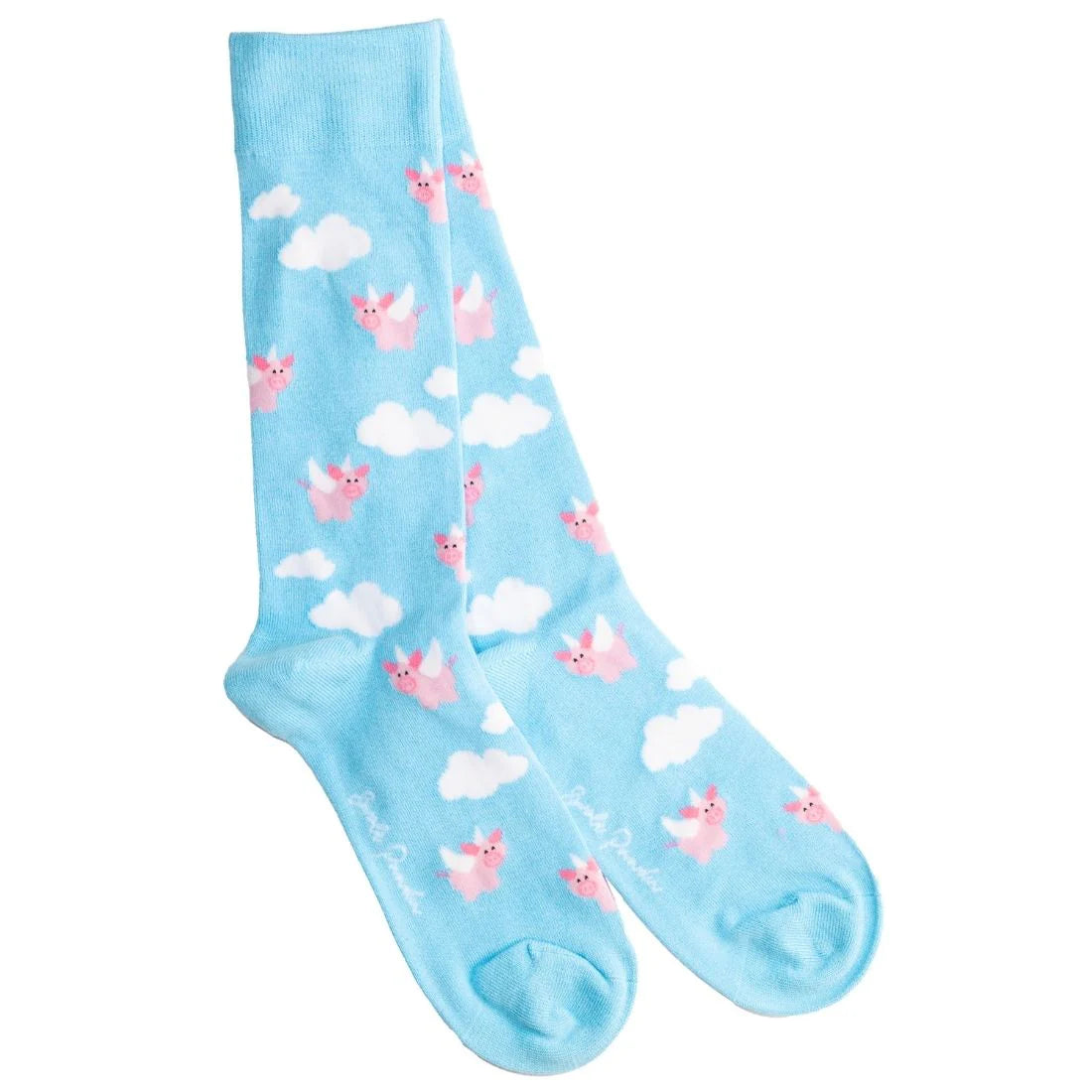 Swole Panda Flying Pig Socks - Blue – Badger Clothing