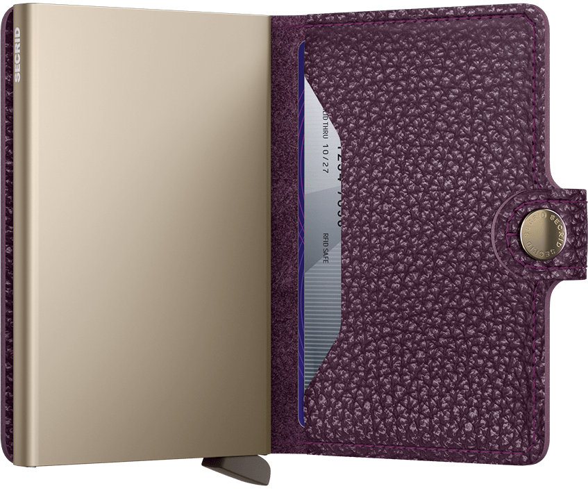 Secrid Mini Wallet - Pebble - Grape – Badger Clothing