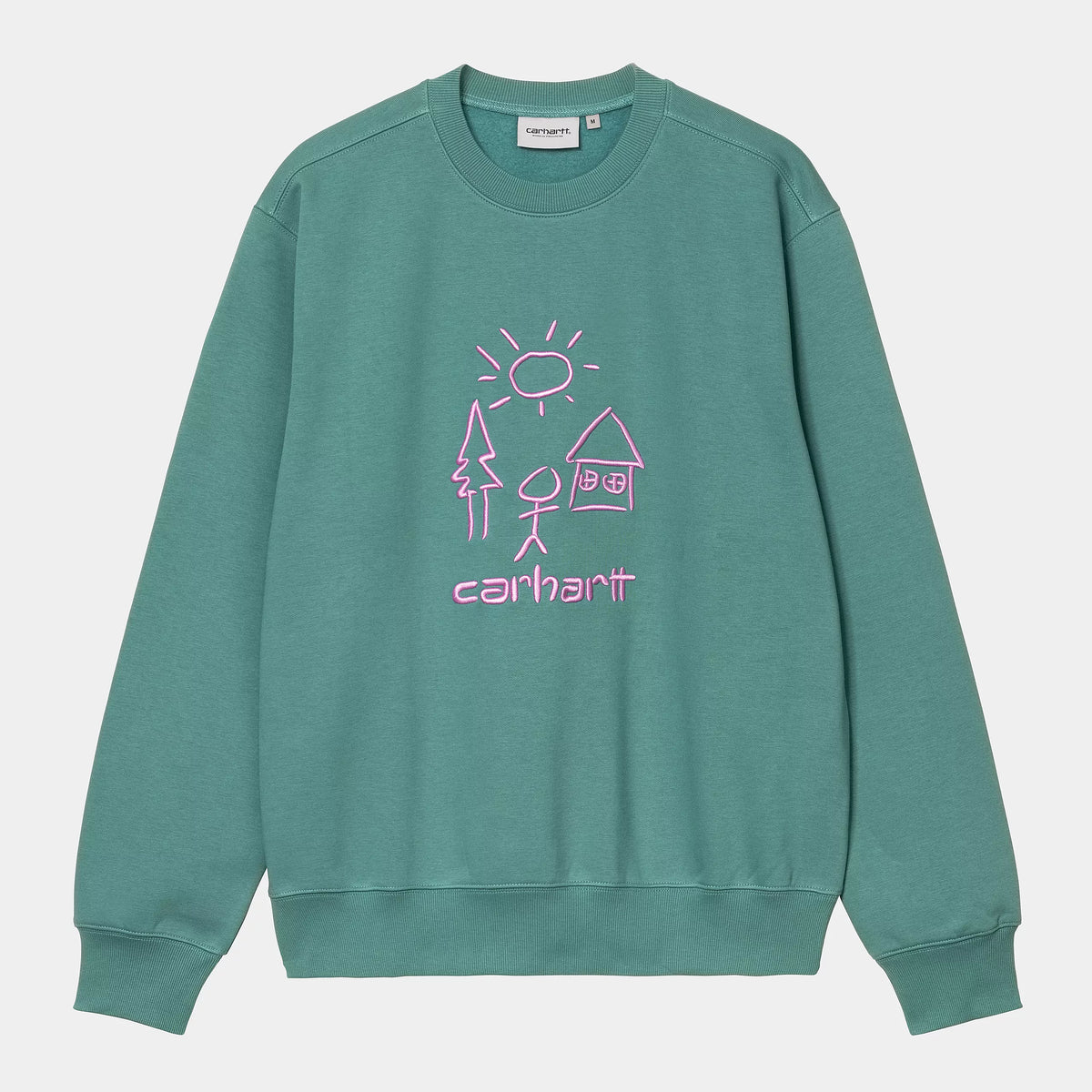 Carhartt WIP Masterpiece Sweat - Saguaro/Pink – Badger Clothing